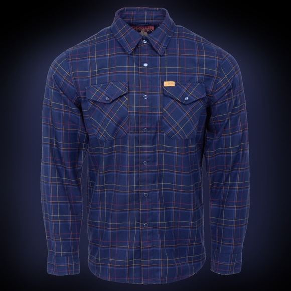 DIXXON | Shirts | Dixxon Mens Medium Toru Pacman Game Blue Flannel New ...
